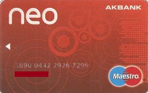 Bank Card: Akbank Neo (Akbank T.A.Ş., Türkiye (Turkey)Col:TR-MS-0002.05