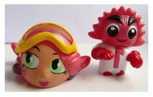 Meal Toy: Alien pink with crest (Kinder Surprise, Europe(Kinder ...
