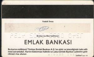 Bank Card: Emlak 7/24 (Emlak Bankası, Türkiye (Turkey)Col:TR-GM-0044