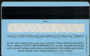 Bank Card: Emlak Bankası (Emlak Bankası, Türkiye (Turkey)Col:TR-VI-0308