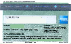 Bank Card: American Express Classic DE (American Express, Germany ...