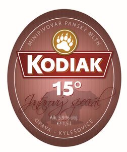 Drink Label: Kodiak 15 (Minipivovar Panský mlýn Opava, Czech ...