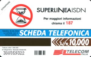 Scheda Telefonica: Superlinea ISDN (Telecom Italia, Italia(01 - Figurate (Lira)) C&C:2898,Gol:826