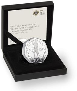 Coin: 50 Pence (Battle of Hastings - Silver Piedfort) (United Kingdom ...