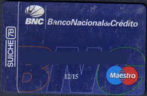 Bank Card: BNC Banco Nacional de Crédito (Banco Nacional de Crédito ...