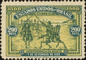 Stamp: Declaration of Independence on 7th September 1822 (Brazil(400th ...