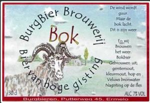 Drink Label: Bok Burg Bier (Burg Bieren, NetherlandsCol:NL-BEER-009047