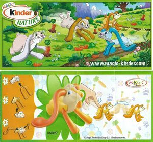 Meal Toy: Orange (Kinder Surprise, Europe) (Kinder - Nature - Hare) Col ...