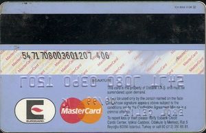 Bank Card: Esbank (Esbank, Türkiye (Turkey)Col:TR-MC-0202