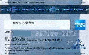 Bank Card: American Express Hilton HHonors Platinum (American Express ...