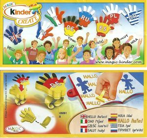 Meal Toy: Germany (Kinder Surprise, Europe) (Kinder - Create - Hands ...