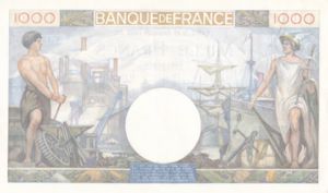 Banknote: 1,000 Francs (France(1939-1945 Issue) Wor:P-96a.3