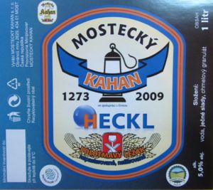 Drink Label: Heckl (Pivovar Mostecký kahan s.r.o., Czech RepublicCol:CZ ...