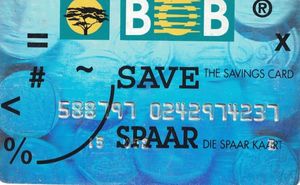 Bank Card: BOB Save The saving card (First National Bank, South ...