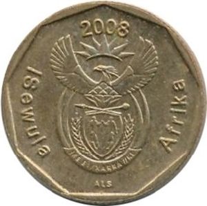 Coin: 20 Cents (iSewula Afrika - Ndebele legend) (South Africa(1994 ...