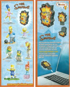 Meal Toy: Bart Simpson Stick (Kinder Surprise, Europe) (Kinder - The ...