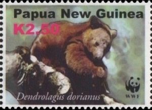Stamp: Doria's Tree Kangaroo (Dendrolagus dorianus) (Papua New Guinea ...