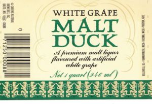Drink Label: Malt Duck (Carling National Breweries Inc., United States ...