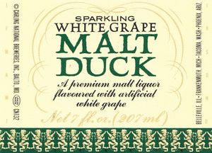 Etiqueta de bebida: Malt Duck (Carling National Breweries Inc., Estados ...