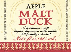 Drink Label: Malt Duck (Carling National Breweries Inc., United States ...