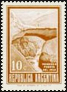 Stamp: Inca Bridge, Mendoza (Argentina(Personalities and Landscapes ...