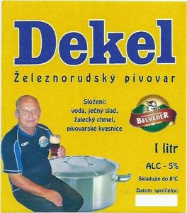 Drink Label: Dekel (Zeleznorudský pivovar Belveder, Czech RepublicCol ...