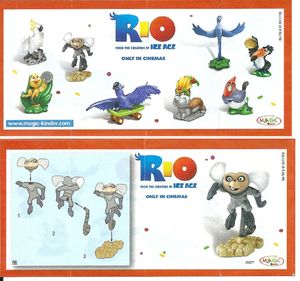 Meal Toy: Monkey (Kinder Surprise, Europe(Joy - Rio) Col:UN277