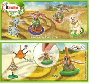 Meal Toy: Rabbit (Kinder Surprise, Worldwide(Joy - Nature - Spinning ...
