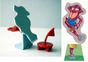 Meal Toy: Monkey (blue) (Kinder Surprise, Brazil(Joy - Active - Animal ...