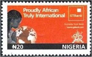 Stamp: GT Bank, 20th Anniversary (Nigeria(Guaranty Trust Bank, 20th ...
