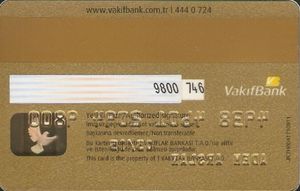 Bank Card: World (VakifBank, Türkiye (Turkey)Col:TR-VI-0240