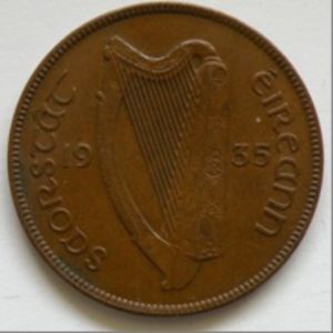 Coin: 1 Penny (Saorstát Éireann) (Ireland(1928~1937 - Saorstát Éireann ...