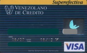 Bank Card: Banco Venezolano de Crédito - Superefectiva (Banco ...