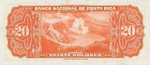 Banknote: 20 Colones (Costa Rica(1939-1949 Series F Issue) Wor:P-206d