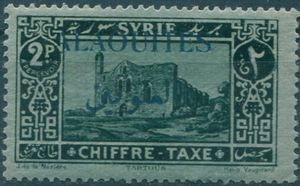 Stamp: Tartous (Alaouites(Syria Postage due overprinted) Sn:FR-ALA J8a ...