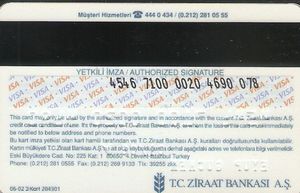 Bank Card: Head Office : Ankara (T.C. Ziraat Bankasi, Türkiye (Turkey ...
