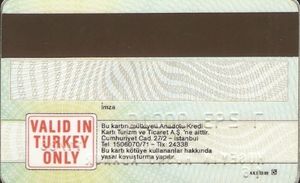 Bank Card: Yapı Kredi Bankası (Eurocard) (Yapi Kredi Bankasi, Türkiye ...