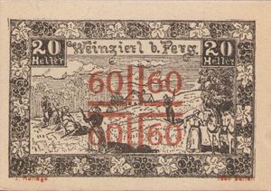 Banknote: 240 Heller (Österreichisches Notgeld(Weinzierl) Jak:1152-IIIa ...