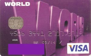 Bank Card: World (Yapi Kredi Bankasi, Türkiye (Turkey)Col:TR-VI-0062.04