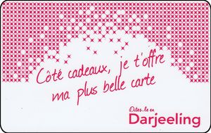 Gift Card: Coté cadeaux (Darjeeling, France(Darjeeling) Col:FR-Darng ...