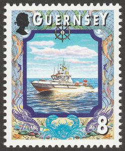 Stamp: Leopardess (States Fisheries Protection Launch) (Guernsey ...
