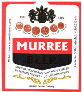 Drink Label: Murree Beer (Murree Brewery Company Pvt Ltd, PakistanCol ...