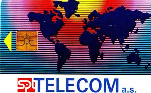 Phonecard: Map Of World (SPT Telecom, Czech Republic(C - Public Issues ...