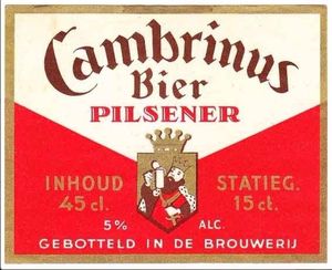 Drink Label: Cambrinus Bier Pilsener (Cambrinus Brouwerij ...