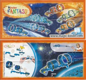 Meal Toy: Dark blue - light blue (Kinder Surprise, Europe) (Kinder ...