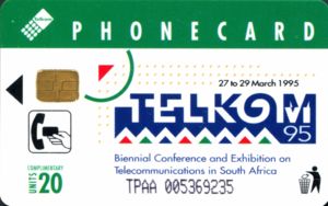 Phonecard: Complimentary Card - Biennal Conference Telkom 95 (Telkom ...