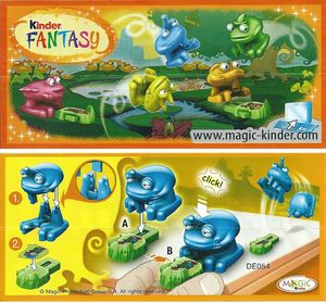 Meal Toy: Blue (Kinder Surprise, Europe(Kinder - Fantasy - Frogs) Col:DE054