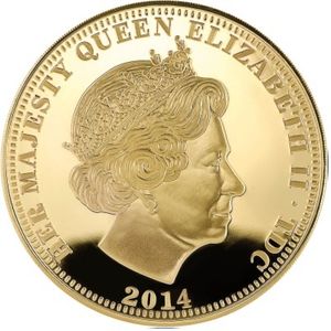 Coin: 1 Crown (Dambuster Heroes, AVRO Lancaster - Gold Plated) (Tristan ...