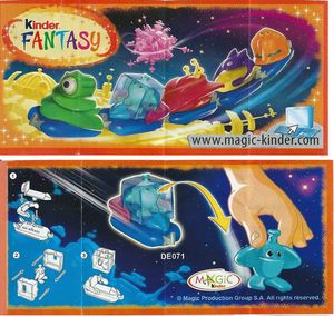 Meal Toy: Turquoise alien (Kinder Surprise, Europe) (Kinder - Fantasy ...