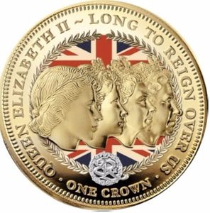 Coin: 1 Crown (Crowning Moments Of Queen Elizabeth II, Long To Reign ...